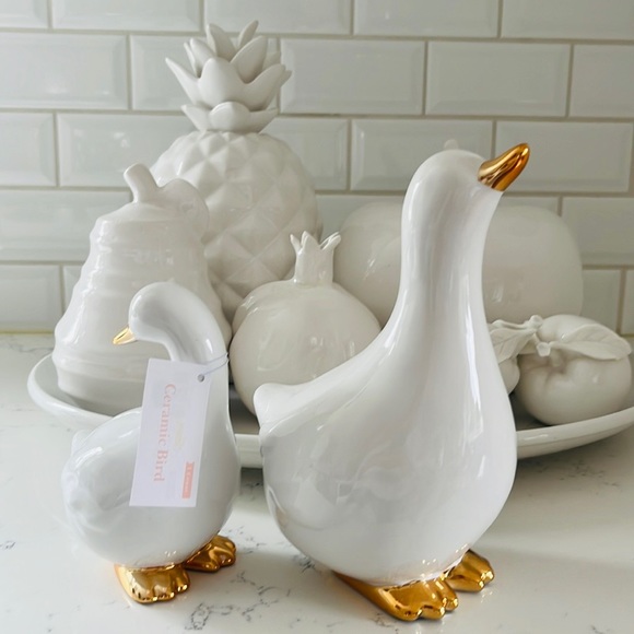 Target | Accents | Target Bullseyes White Ceramic Geese | Poshmark
